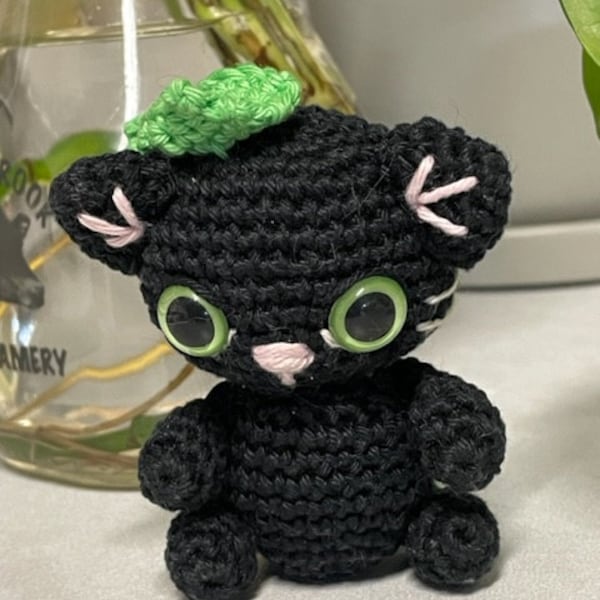 PATTERN: Cinder the Tiny Cat - Crochet Cat Pattern - Amigurumi Kitty ...