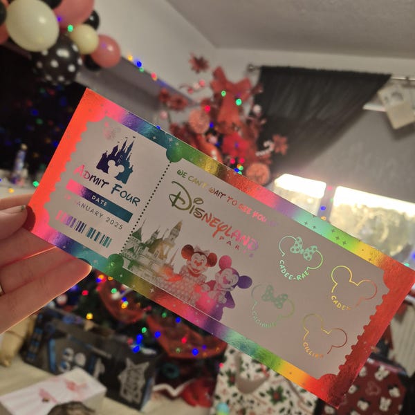 Scratch and Reveal Ticket - Personalised Foil Ticket, Custom Boarding ...