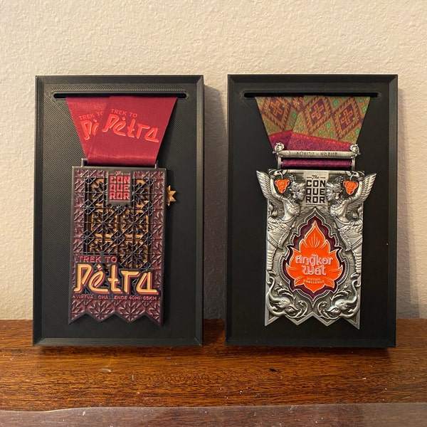 Medal Display Frame | Conqueror Challenge Medals | Wall Display for ...