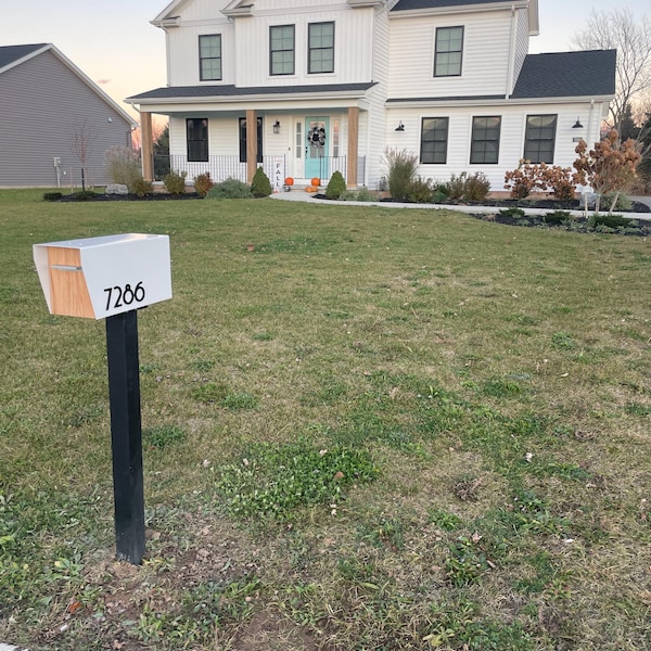 Post-mounted Mailbox - Custom Mailbox - Contemporary - Modern Design ...