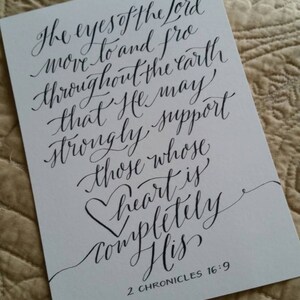 Psalm 46:10 Hand-lettered Scripture Print Bella Scriptura | Etsy