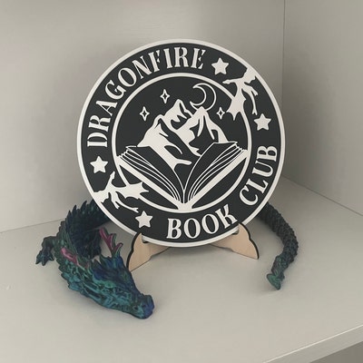Book Club Library Signs Various Trope Designs for Bookshelf Decor or ...