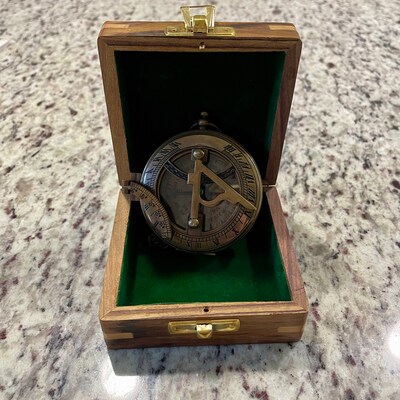 Personalized Working Compass, Custom Engraved Compass, Silver Handmade ...