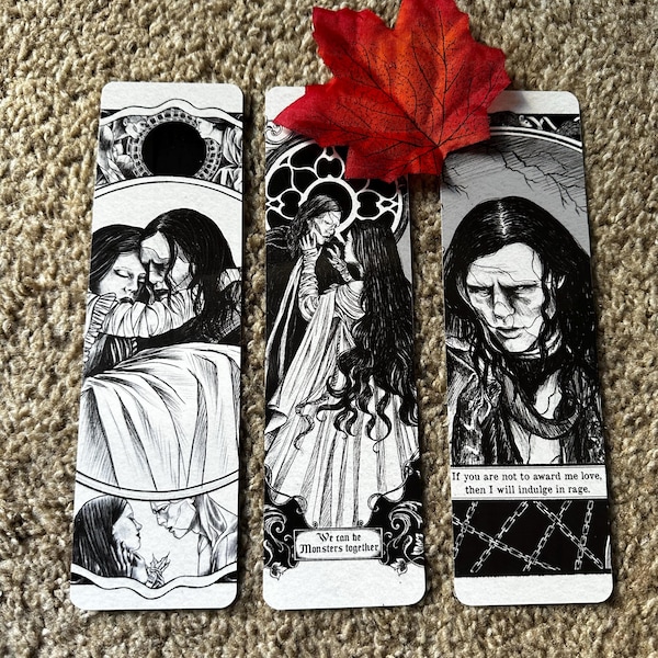 Frankenstein Inspired Bookmarks | Bookmark - Etsy