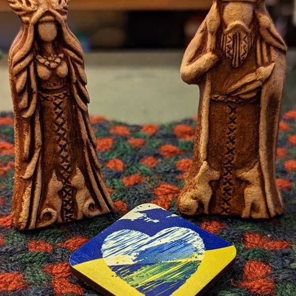 Freya and Odin Statue / Odin and Freya Figurines Are Made of Natural ...