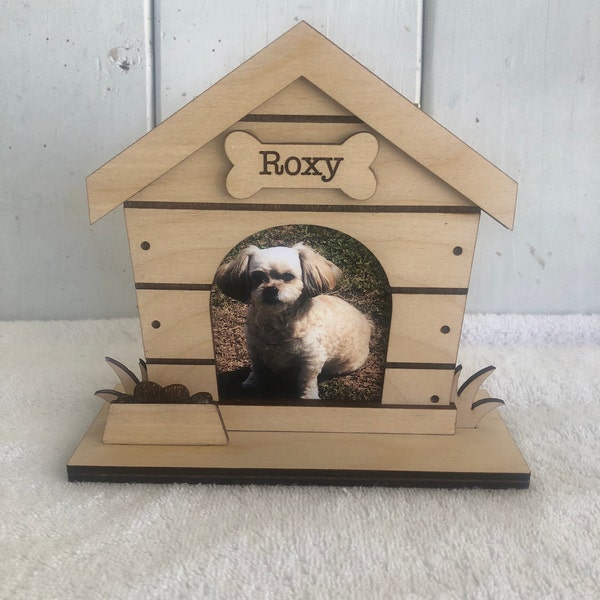 Dog House Photo Frame | Laser Cut Files Vector Pattern Files | Stand ...