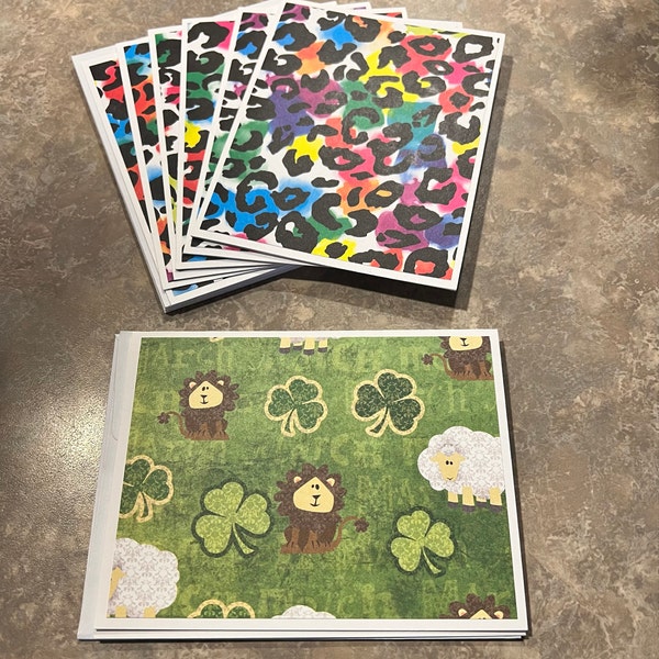 Set of 6 Stars and Stripes Patriotic Notecards With Envelopes, Stars ...