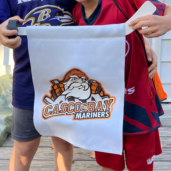 Custom Magnetic Team Locker Room Door Flag - Hockey Team Flag - Change ...