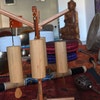 Natural Cherry Wood Single Chime Stand Hand Chimes CHIMES NOT INCLUDED ...
