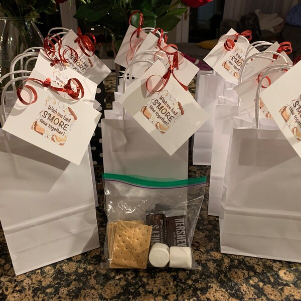 Printable “wish We Had S'MORE Time Together” 2 Inch Square Cookie Tag ...