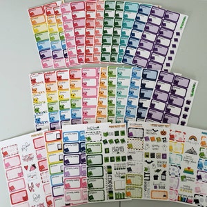 Reading Challenge Planner Stickers Reading Planner Stickers - Etsy