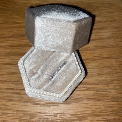 Luxury Velvet Ring Box Valentine Wedding Ring Box Double - Etsy UK