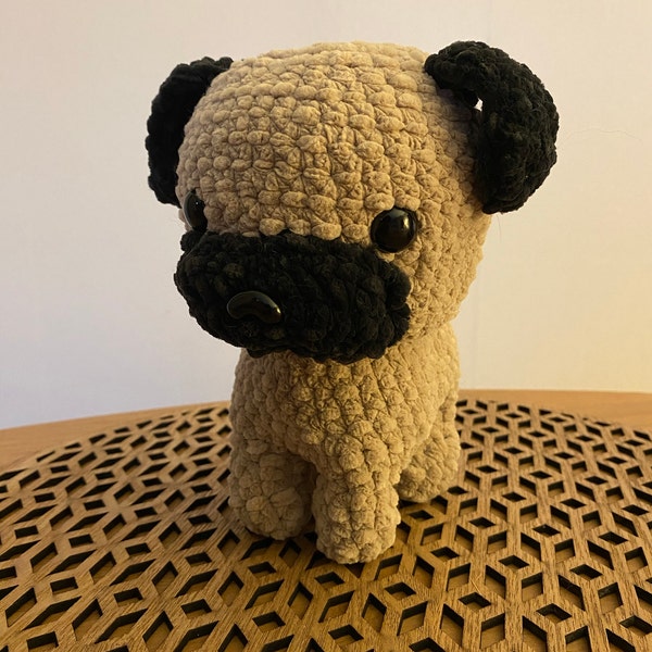 Cute Pug Crochet Pattern | Dog Crochet Pattern, Crochet Plush Pattern ...
