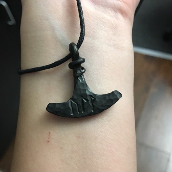 Hand Forged Ukko's Hammer Viking Age Necklace, Comes Supplied With ...