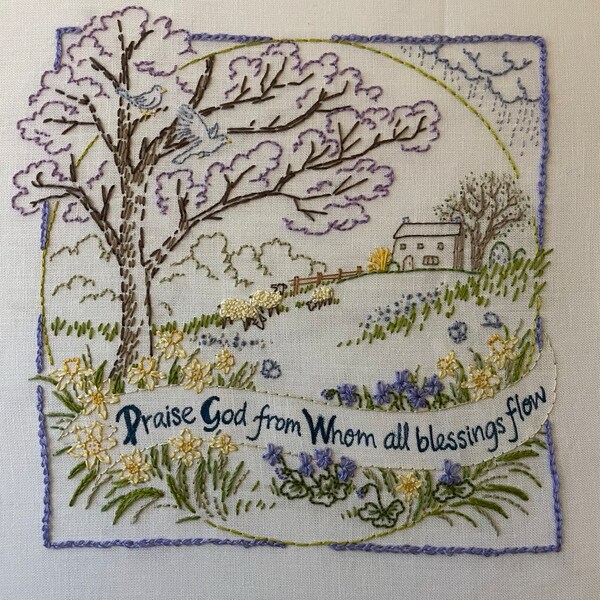 Praise God - Spring - Complete Embroidery KIT - Etsy
