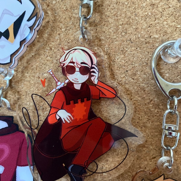 The Striders | Homestuck Acrylic Keychain Charms (dave & Dirk Strider ...