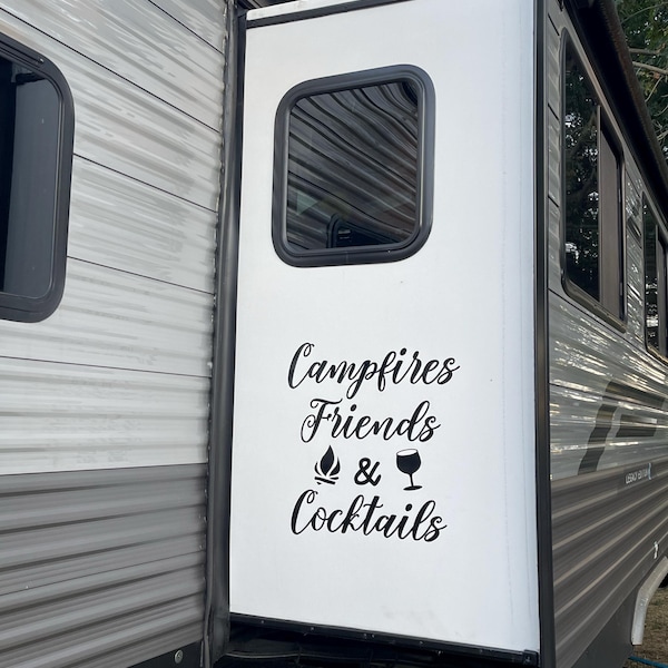 Funny RV Vinyl Sticker Decal Graphic | RV Slide Decal RV Door Decal ...
