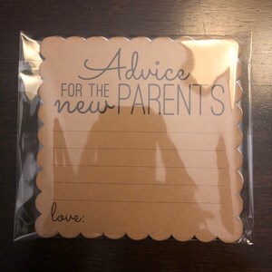 Advice for the New Parents Cards for Baby Showers - Etsy