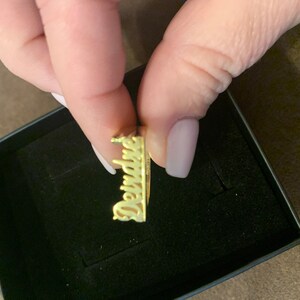 Personalized Name Ring Cursive Font Name Ring Custom Name - Etsy