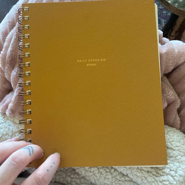 Daily Overview Planner // Daily Planner, Notebook, Mindful Planning ...