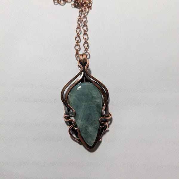 Kashmir Red Ruby Pendant Copper Wire Wrapped Gemstone Pendant Copper ...