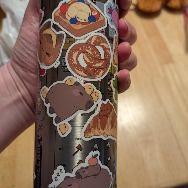 Bread Cat Sticker Set | Cute Cat Sticker Waterproof Durable Stickers ...