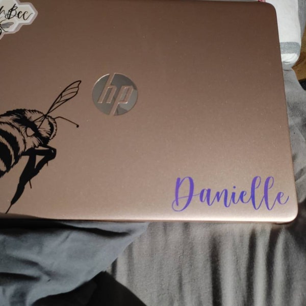 Personalized Name Vinyl Decal Custom Name Sticker Holographic Decals ...