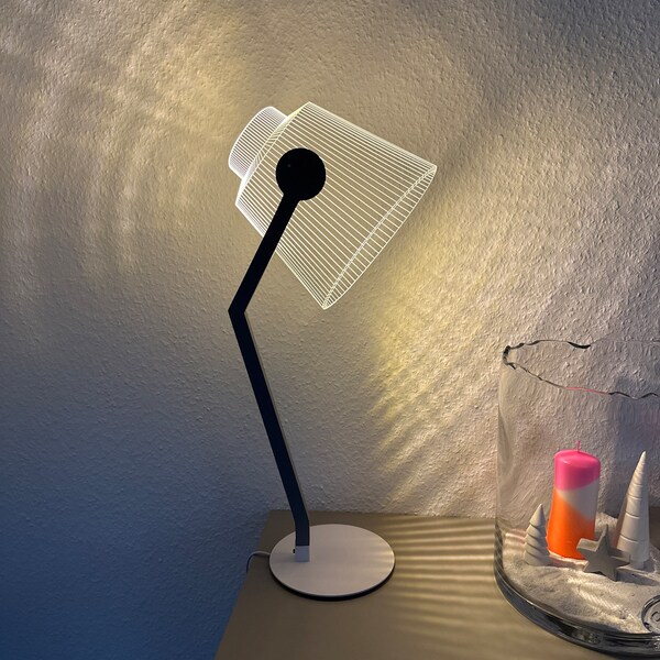 The Original CACTUS BULBING Optical Illusion 2D to 3D Table Lamp, Eco ...