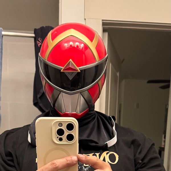 ANIKI Super Mega Force GOKAIGER Power Ranger Collectible Cosplay Helmet ...