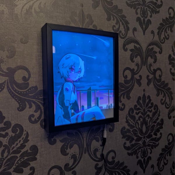 Kaiju No.8 Light Box / RGB LED Frame / Kaiju Led Art, Anime Led Light ...