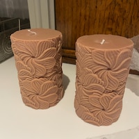 Greko Column Ribbed Candles Ribbed Pillar Candle Dinner Table Candle ...