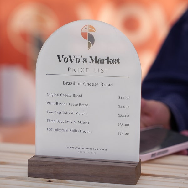 Custom Acrylic Price List - Small Business Price List - Personalized ...