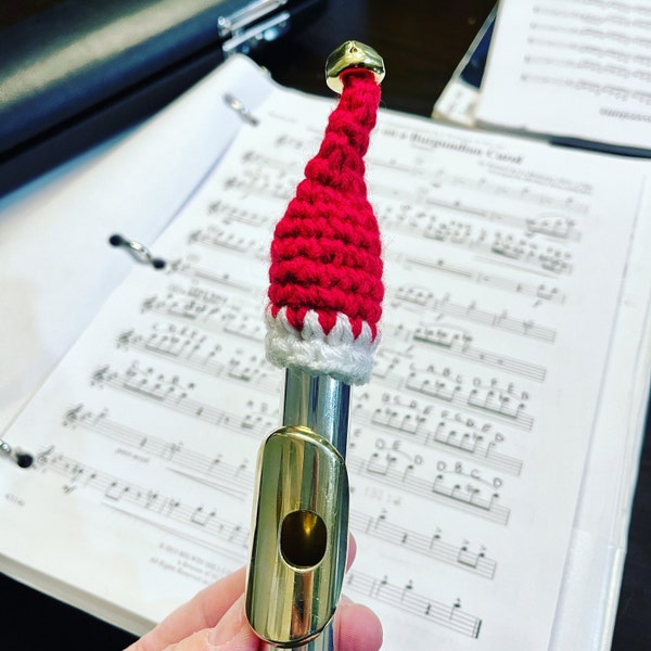 Flutehats, Little Crochet Hat for the Flute, Santa Hat - Etsy