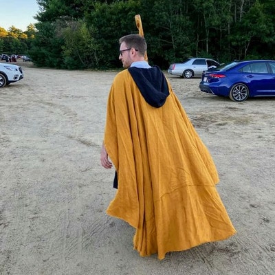 Knight's Cape Medieval Linen Cloak - Etsy