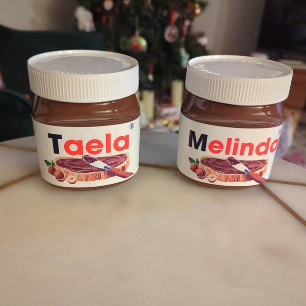 10 Personalized Mini Nutella Labels, Custom Mini 25g Nutella Labels ...