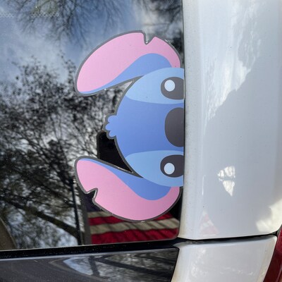 Stitch Peeker Transparent Car Decal/ Lilo Aloha Hawaiian Peekaboo ...