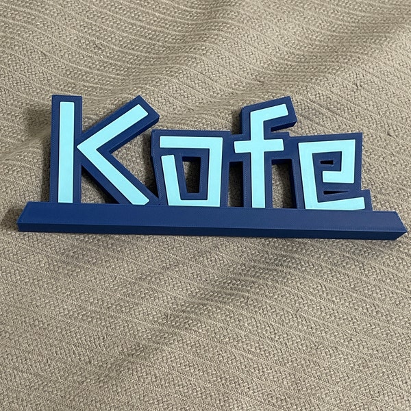 Desk Name Plate, 3D, Multi-color, Custom Made, Desk Accessories, Office ...