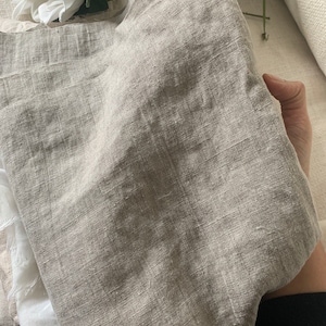Natural Undyed Linen Fabric, Fabric by the Yard or Meter, Washed ...