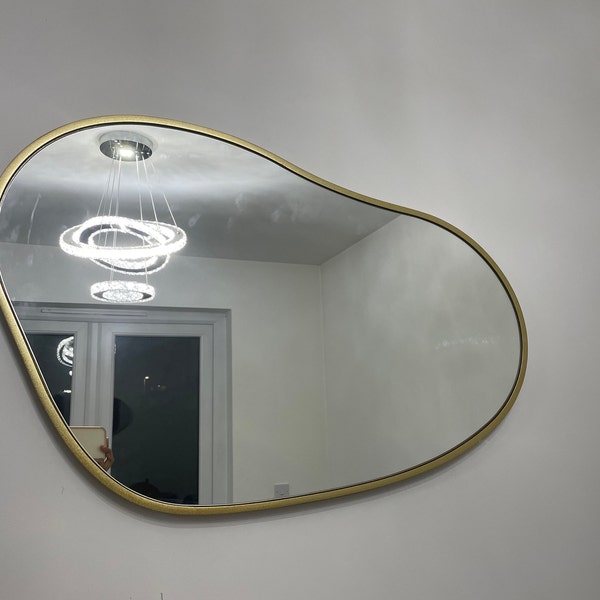Pond Mirror, Asymmetrical Mirror, Irregular Mirror, Wavy Mirror, Modern ...