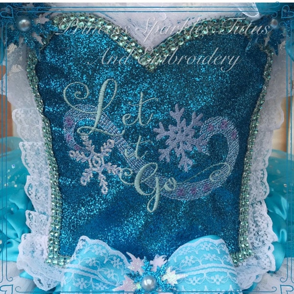 Let It Go Embroidery Design- Instant Download - Etsy