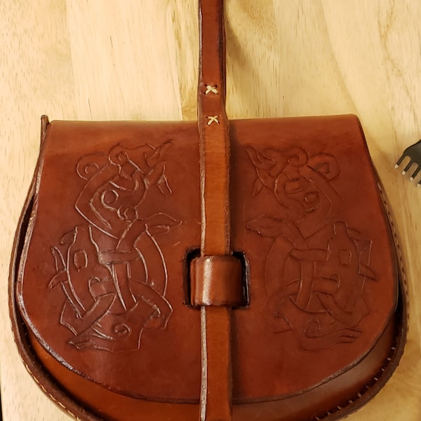 Birka Viking Leather Pouch Digital Pattern + Video - Etsy