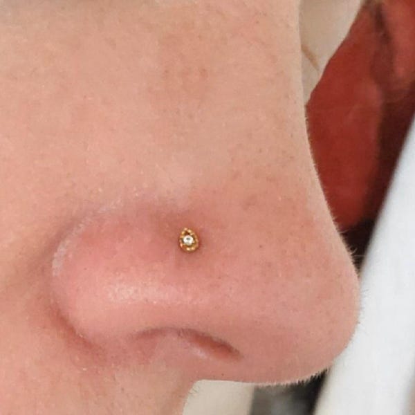 20G/18G 316L Surgical Steel Nose Ring • High Polished Seamless Bendable ...