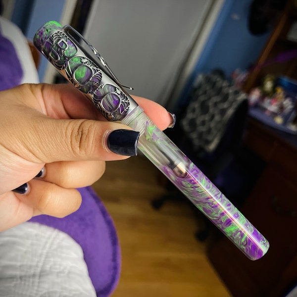 Agape Fountain Pen - "unicorn Poop" Diamondcast™ by Divine Pens Plus - Etsy