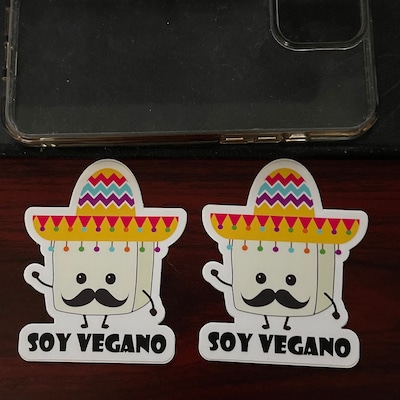 Soy Vegano Sticker// Vegan Stickers // Laptop // Water - Etsy