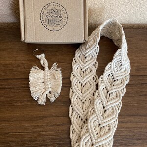 Macrame off White Camera Strap Woven Natural Cotton Rope - Etsy
