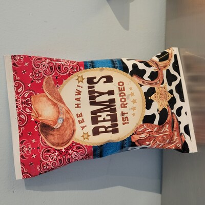 Cowgirl Birthday Candy Bar Wrapper Editable Template Printable 1st ...