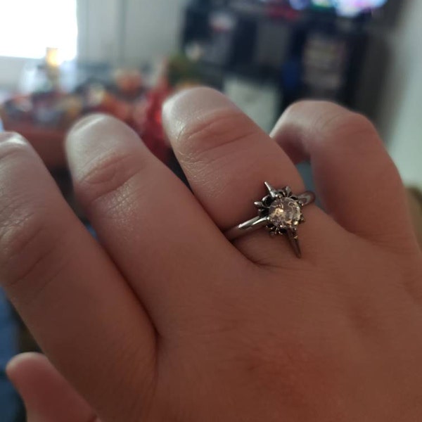 North Star Ring,stainless Steel Star Ring , Gothic Jewelry, Gothic ...