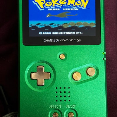 Black on Black Boxy Pixel Metal Gameboy Advance GBA Unhinged SP ...