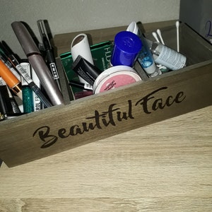 Wooden Beauty Storage Box | Etsy