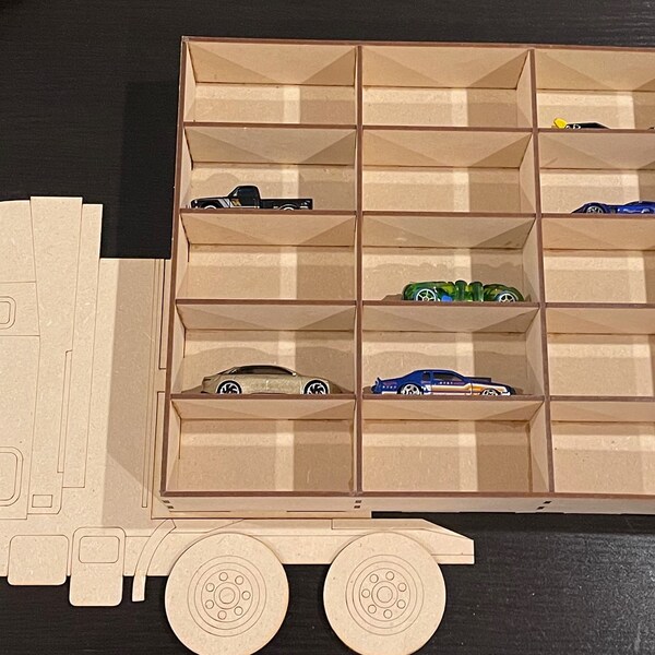 Matchbox Car Hanging Storage Truck - Toy Car Garage - Laser Cut File ...